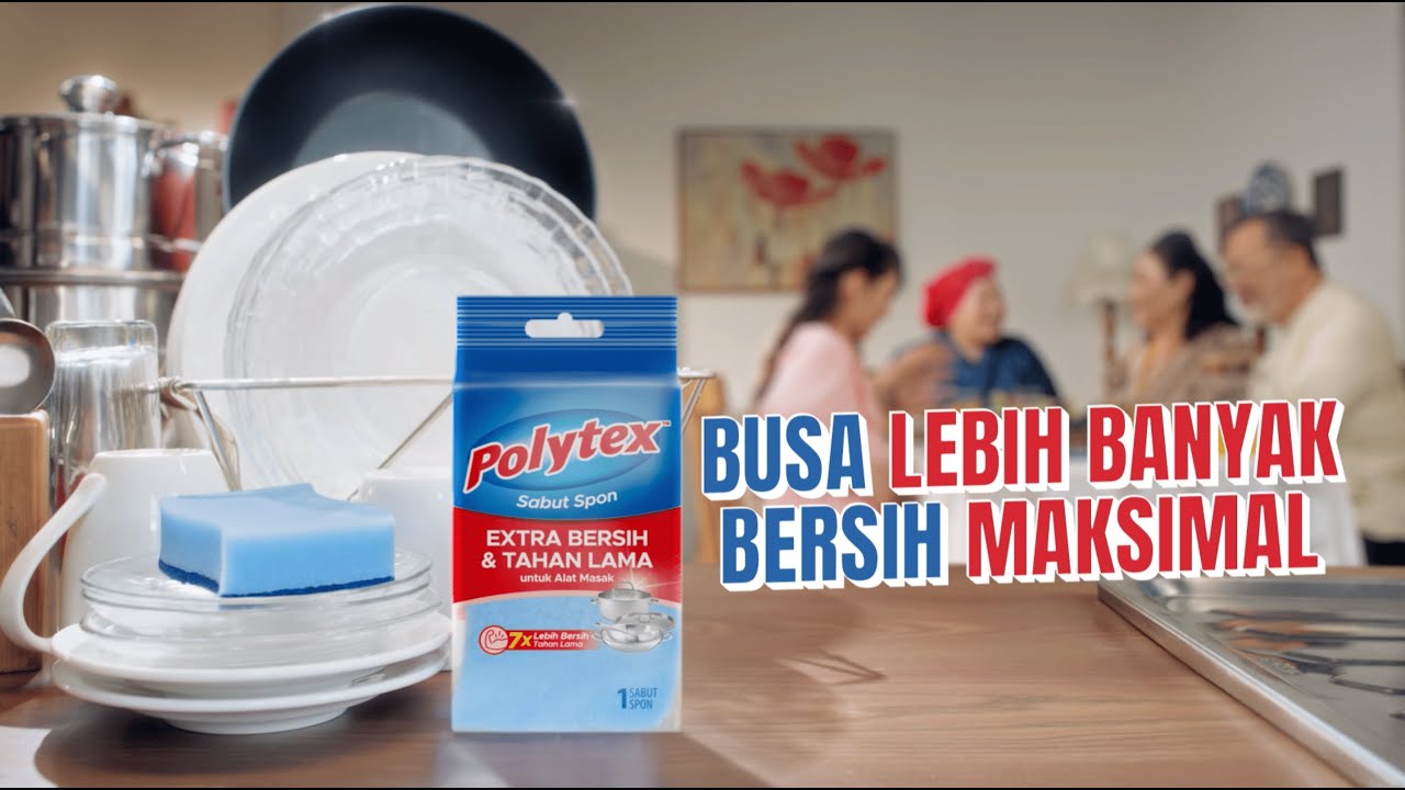 Cuci Piring dengan Spons Polytex! Busa Lebih Banyak, Bersih Maksimal ...