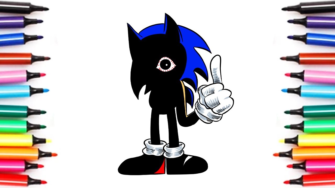 How to draw Cyclops SONIC.exe | Friday Night Funkin - YouTube