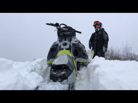 Getting Stuck Constantly On Our First Big Snowmachine Ride Of The Year ...