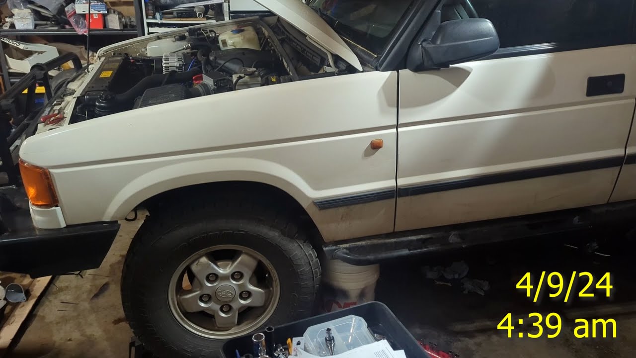 Land Rover Discovery transmission and transfer case installation. Ferry ...