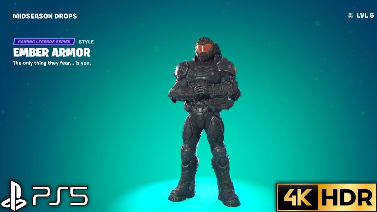Ember Armor FORTNITE Doom Skin | Fortnite Ember Armor Skin | Fortnite ...