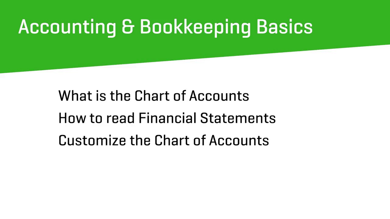 Accounting & Bookkeeping Basics Overview QuickBooks Online Tutorial ...