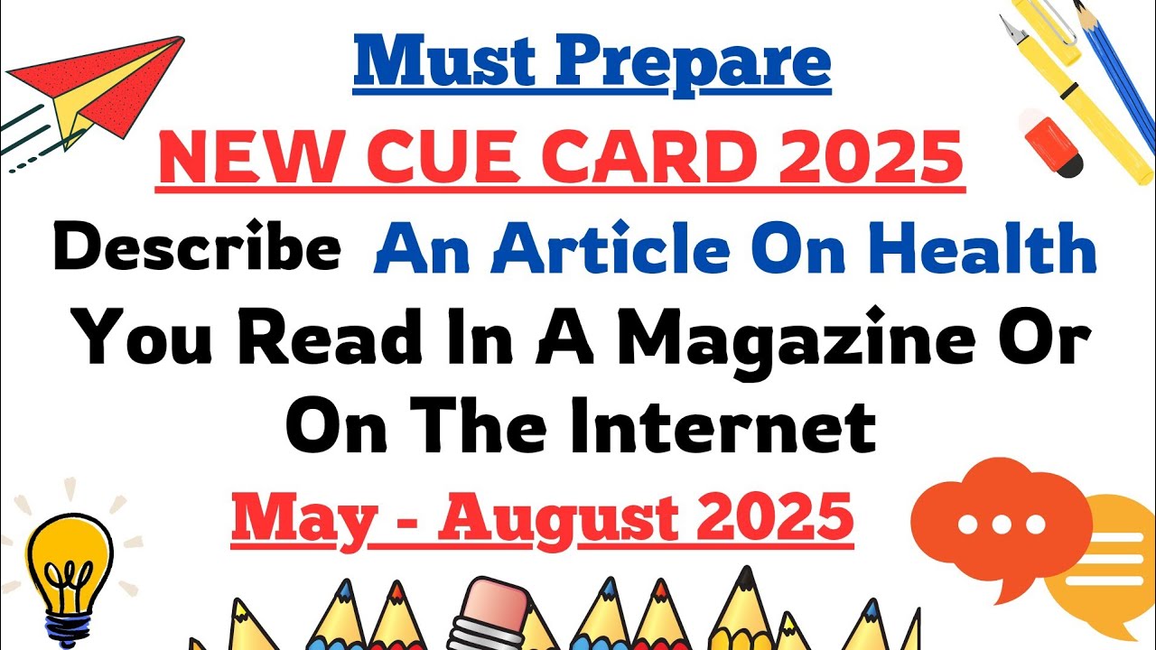 Describe An Article On Health You Read In A Magazine Or On The Internet ...