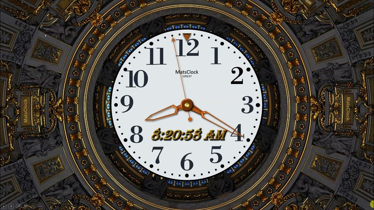 Live Time Clocks in PowerPoint PPT Slides (Hour, Minute & Seconds ...