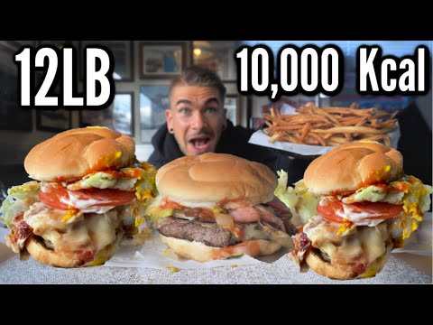 INSANE 12LB CHEESEBURGER CHALLENGE (Challenge Doubled) | American Food ...