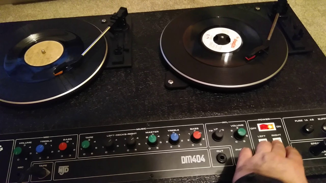 NJD Hurricane Double deck Turntable Record Player - YouTube