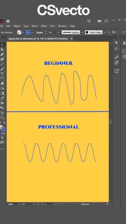 How to Create a Zig Zag Line in Illustrator | Quick & Easy Tutorial #illustratortricks # ...