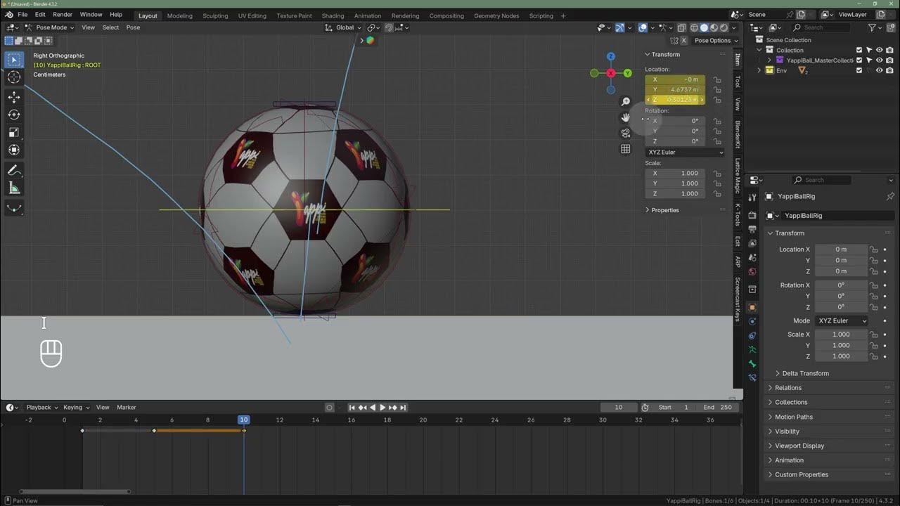 Animating a Bouncing Ball: Impact, Rebounds & Rolling Stop | 3D Animation for Beginners" - YouTube