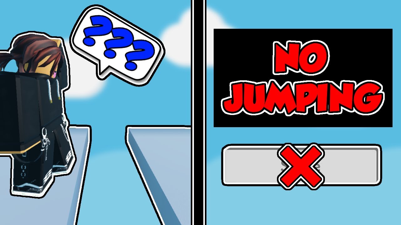 ROBLOX BUT YOU CAN'T JUMP! - YouTube