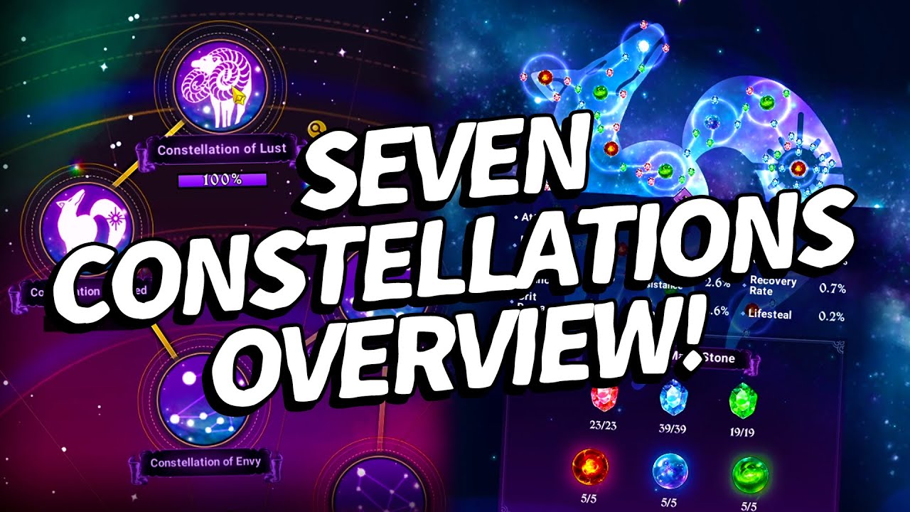 Looking At The New Seven Constellations System! (Stat Buffs for the ...