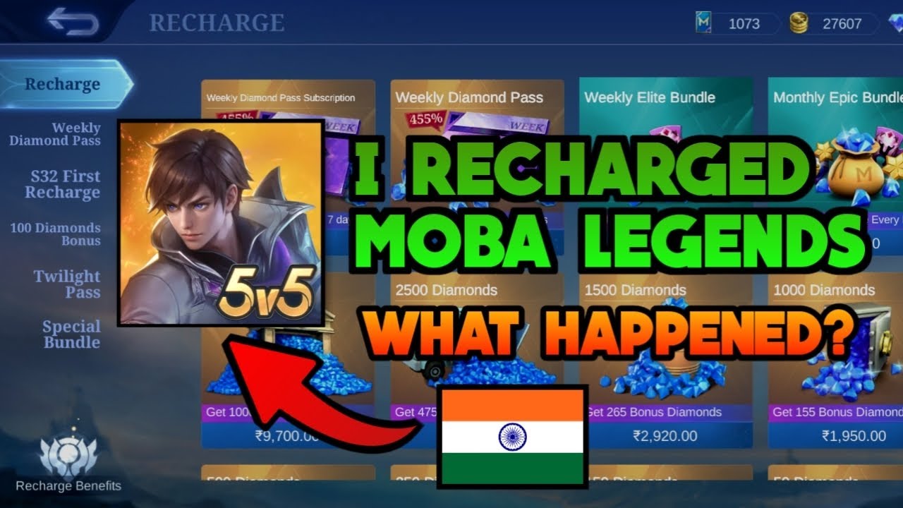 I RECHARGED MOBA LEGENDS : 5V5 It is a cap or real? SEE FULL VIDEO ...