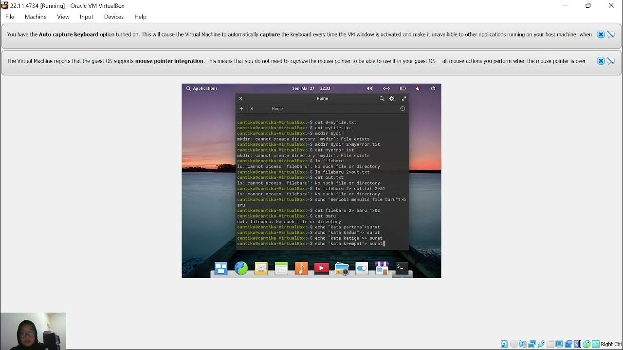 INPUT OUTPUT PADA SISTEM OPERASI LINUX - YouTube