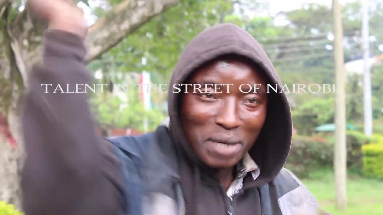 Mad talent in the Streets Of Nairobi.. #Chokora Akipiga Free Style ...