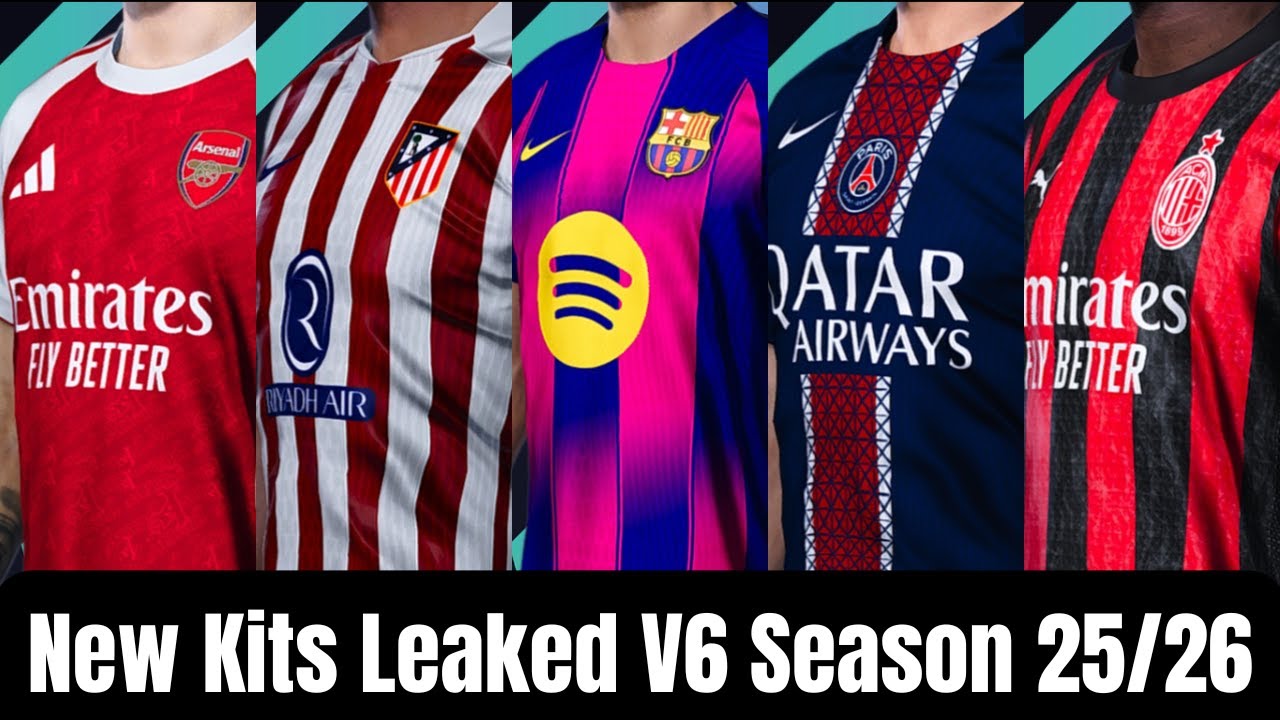 🎽 New Kits V6 (25/26 SEASON) – Leaks, Rumors & Full Pack! | PES 2021 ...