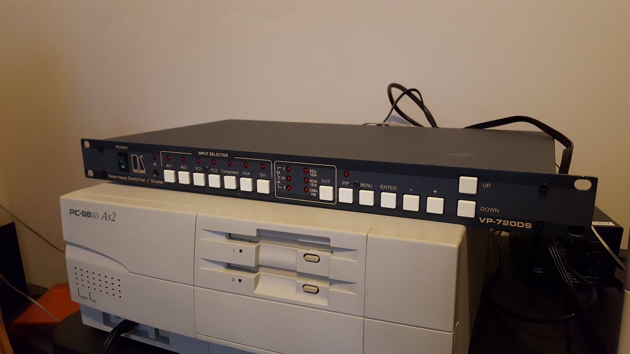 Kramer VP-720DS: 24khz Video on a 31khz Monitor - YouTube