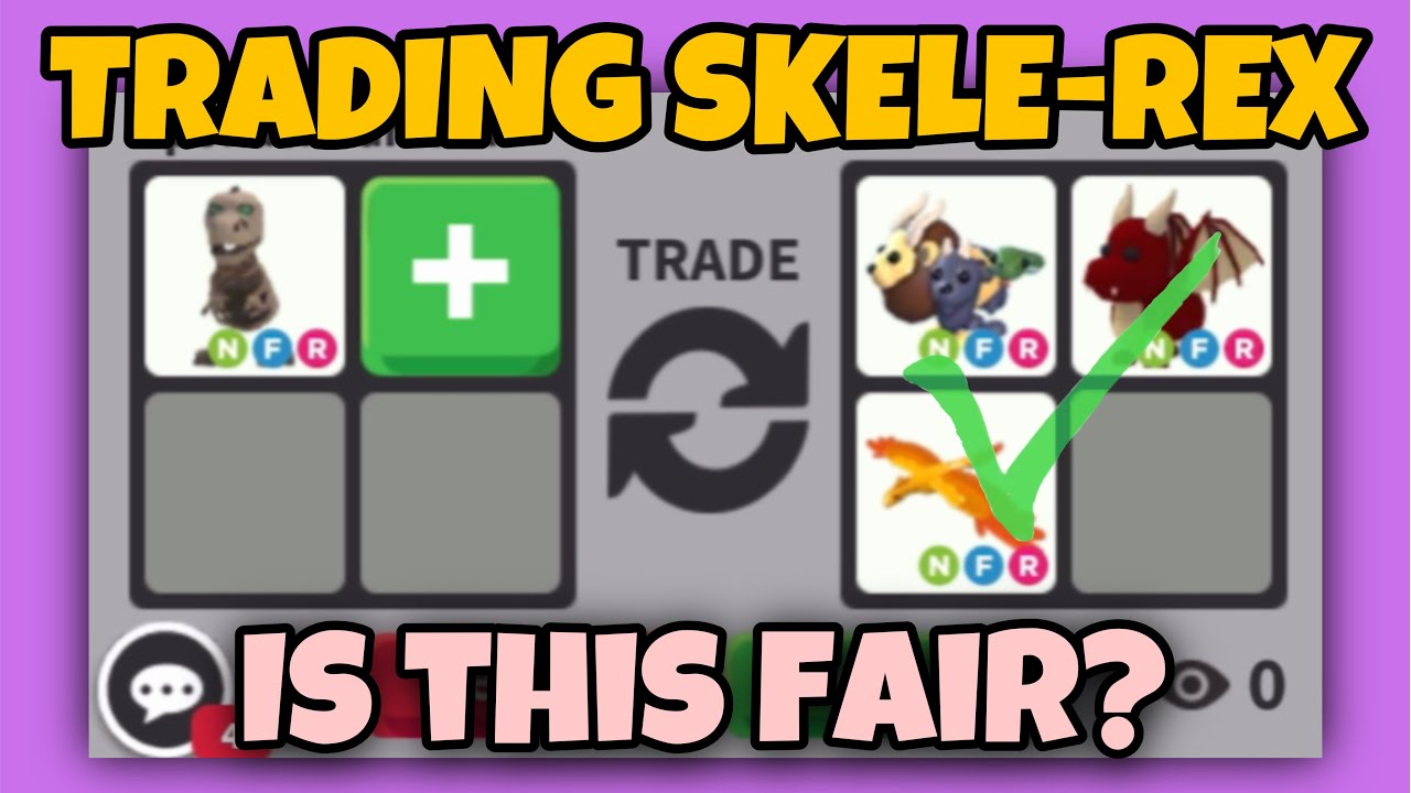 *TRADING* MY NEON FLY RIDE SKELE-REX in AdoptMe ROBLOX😱 - YouTube