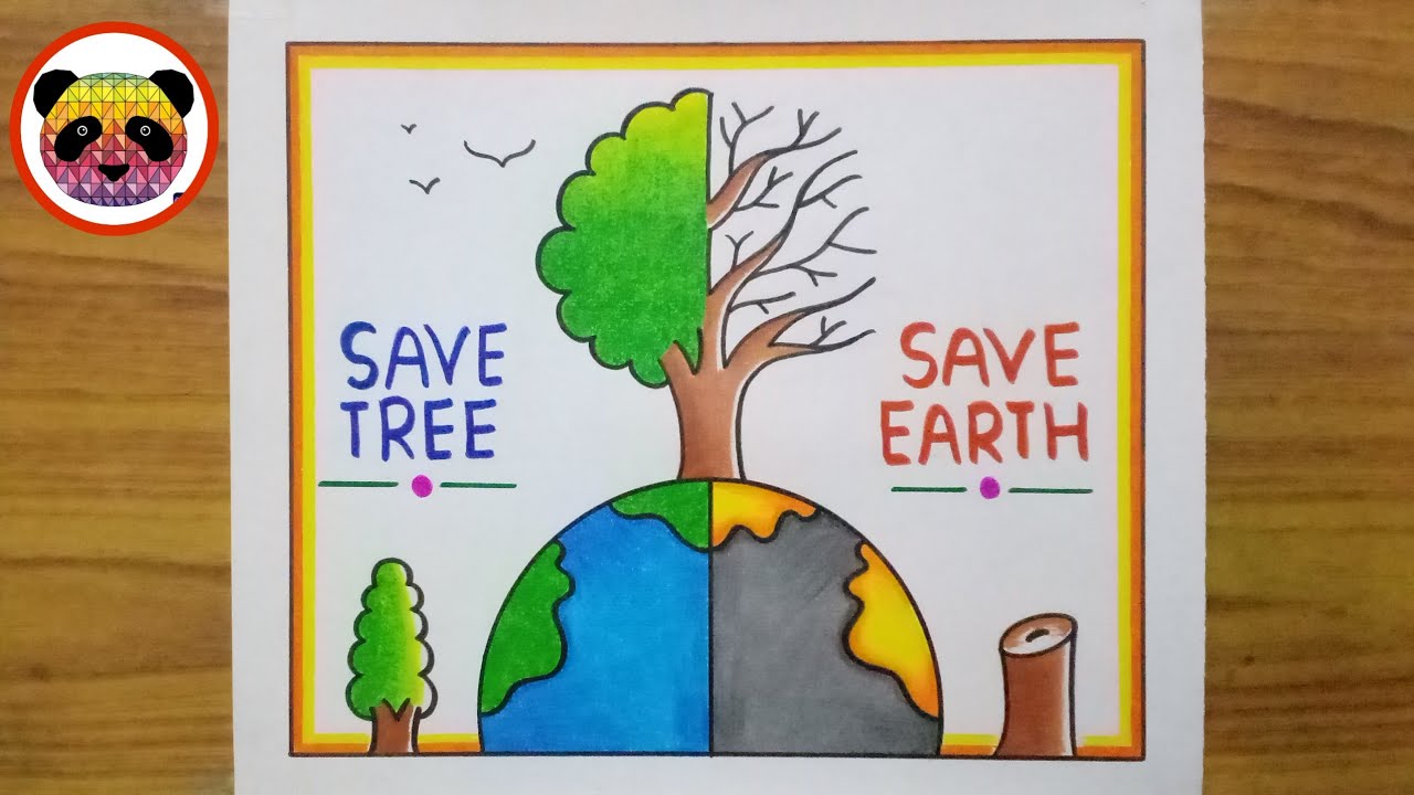 World Environment Day Drawing / World Environment Day Poster / Save ...