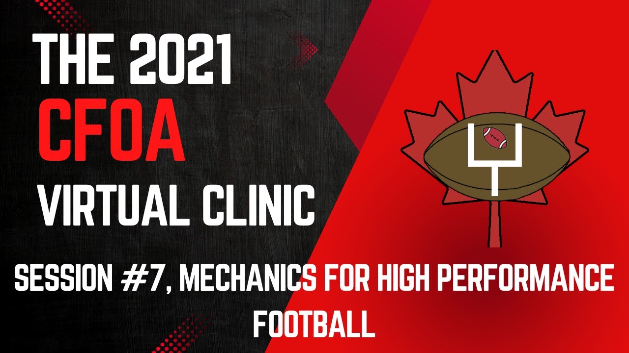 The 2021 CFOA Virtual Conference. Session #7, Mechanics for High ...