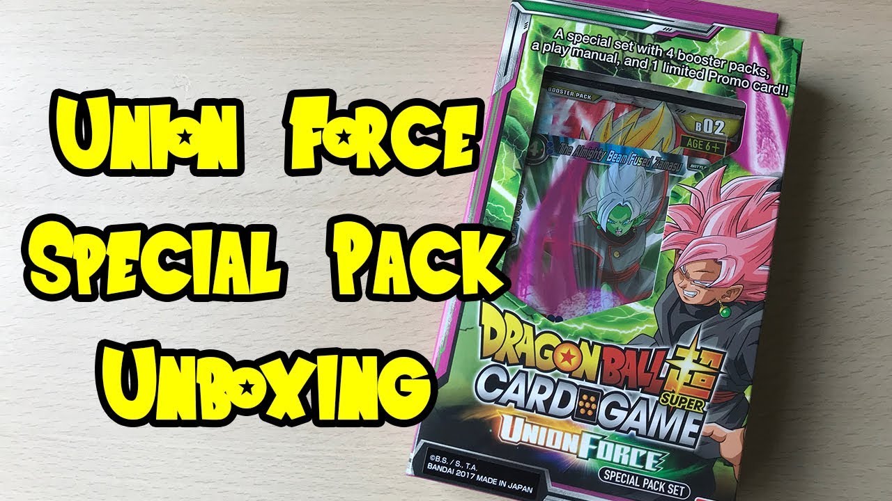 Dragon Ball Super TCG - Union Force Special Pack Opening Unboxing - YouTube