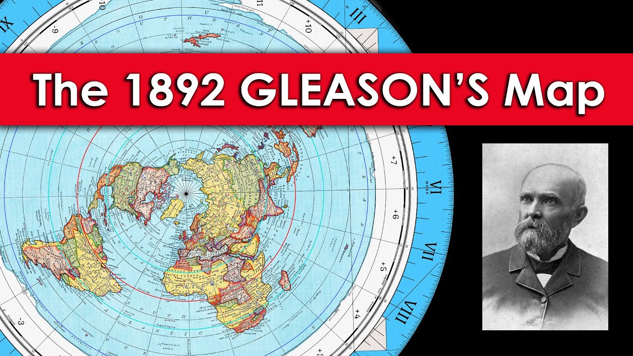 The 1892 Gleason's Flat Earth Map - YouTube