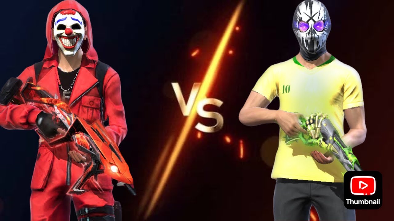 2 Red Gamer || 1 vs 1 With Subscriber ☠️☠️ - YouTube