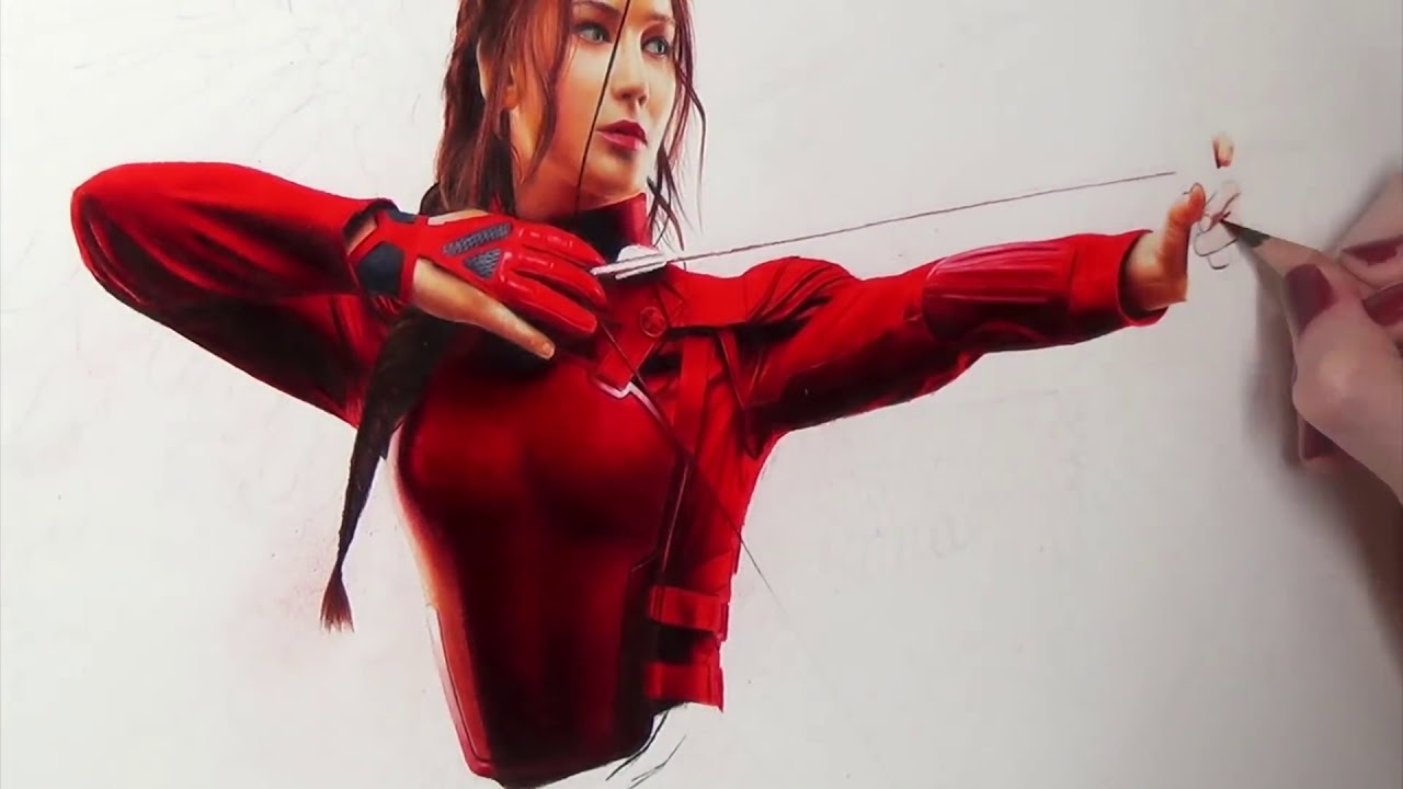 Drawing Katniss The Hunger Games Mockingjay Part 2 - YouTube