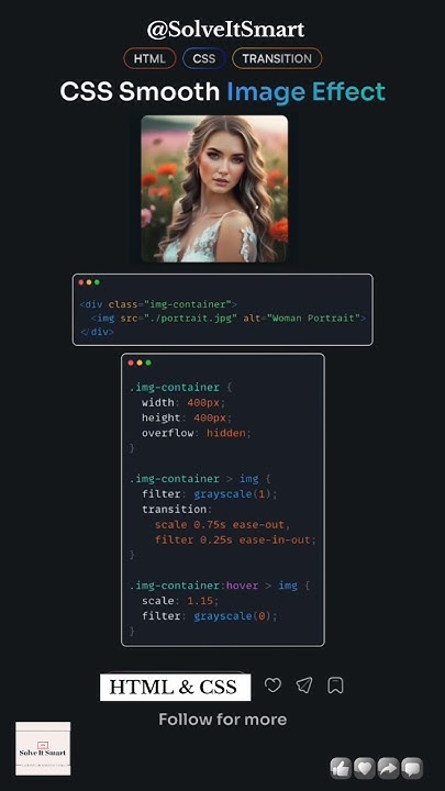 🥵 Image Effects in CSS || Solve It Smart - YouTube
