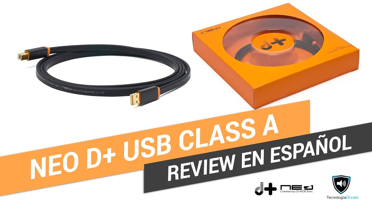 Review en español cable Neo D+ USB Class A | TecnologiaDJ.com - YouTube