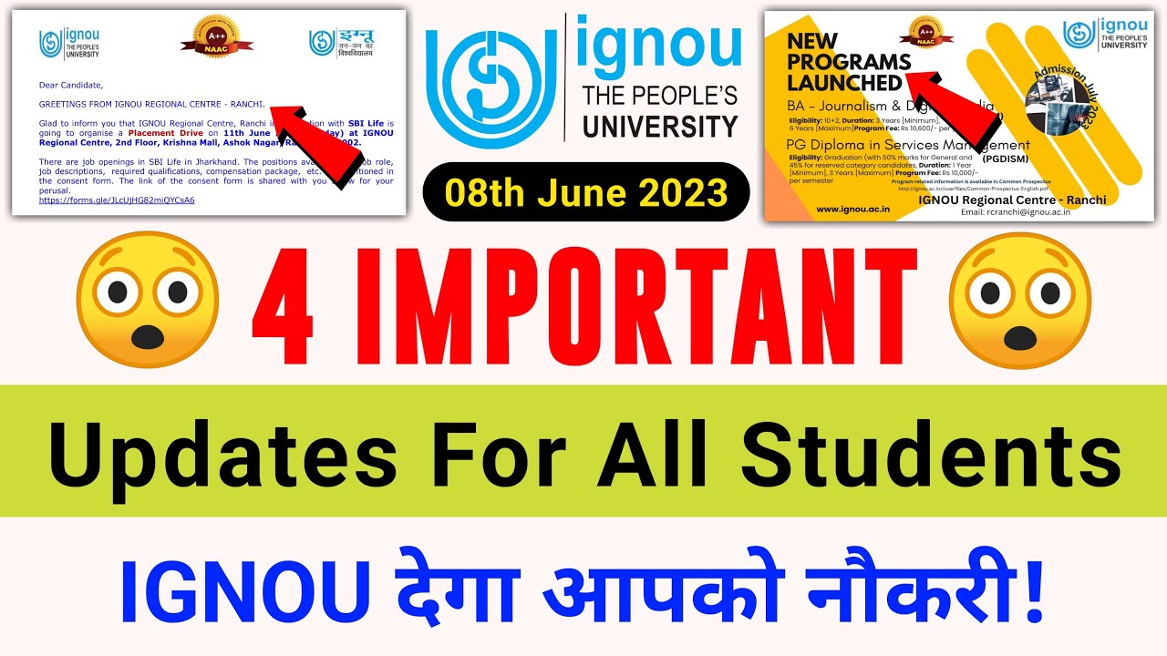 IGNOU Two New Programs Launched Exam Form Last ignou-two-new-programs-launched-exam-form-last