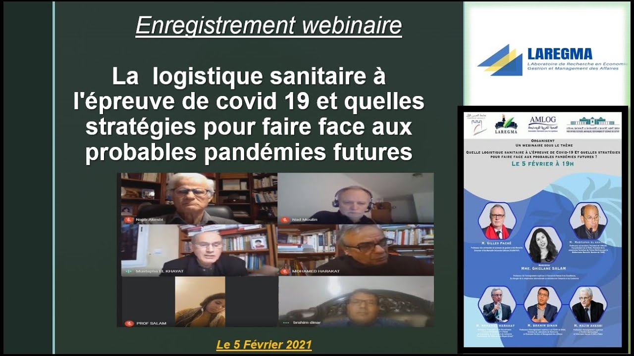 Webinaire: La logistique sanitaire à l'épreuve de covid 19 - YouTube