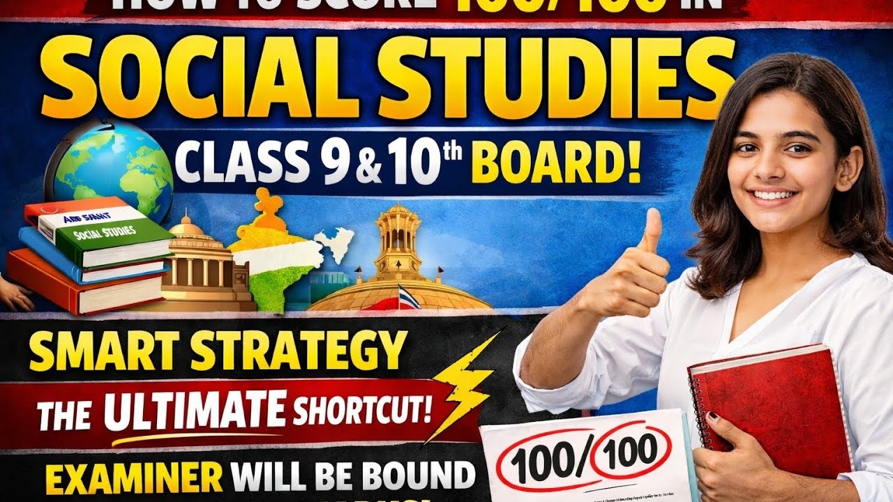 How to Score 100/100 in Social Studies | Class 9 & 10 Board Exam Smart ...