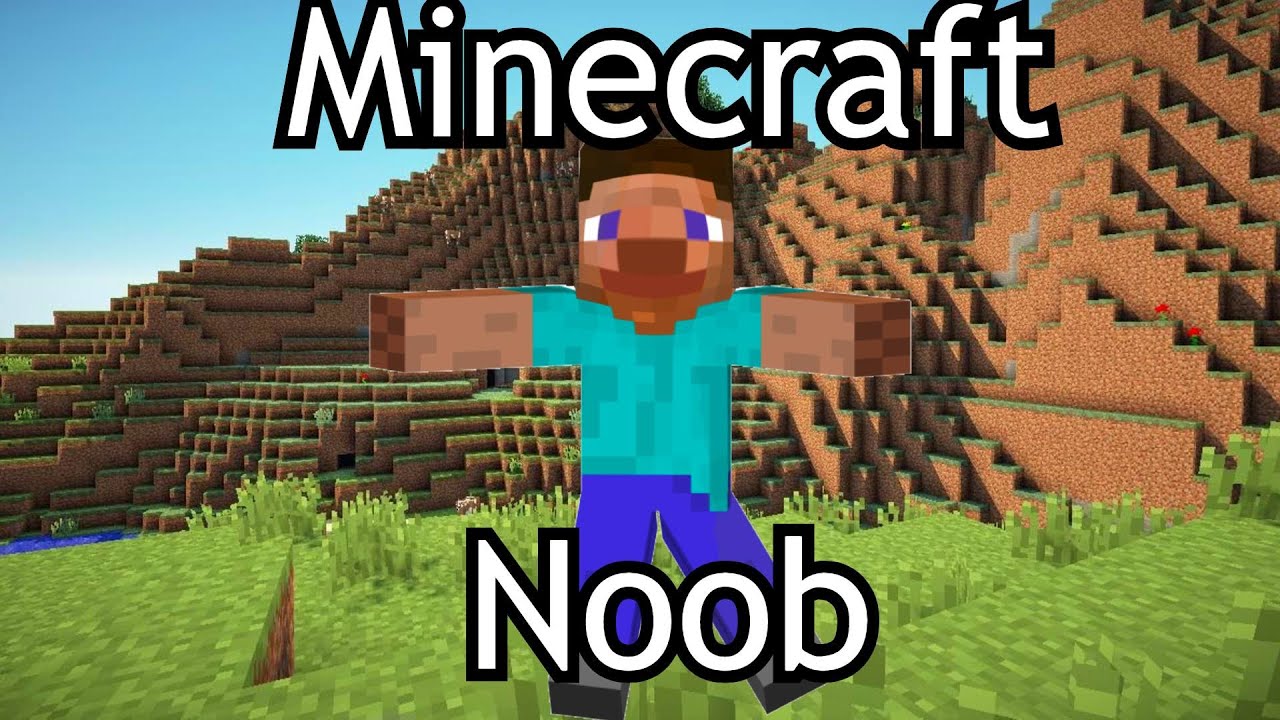 Minecraft Noob Tries to beat Minecraft - YouTube