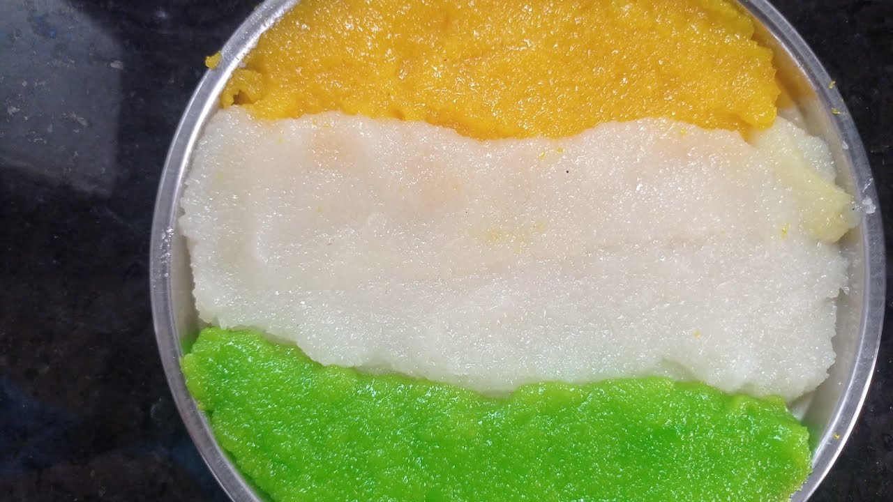 Ravva kesari recipe/tri color ravva kesari recipe in telugu - YouTube