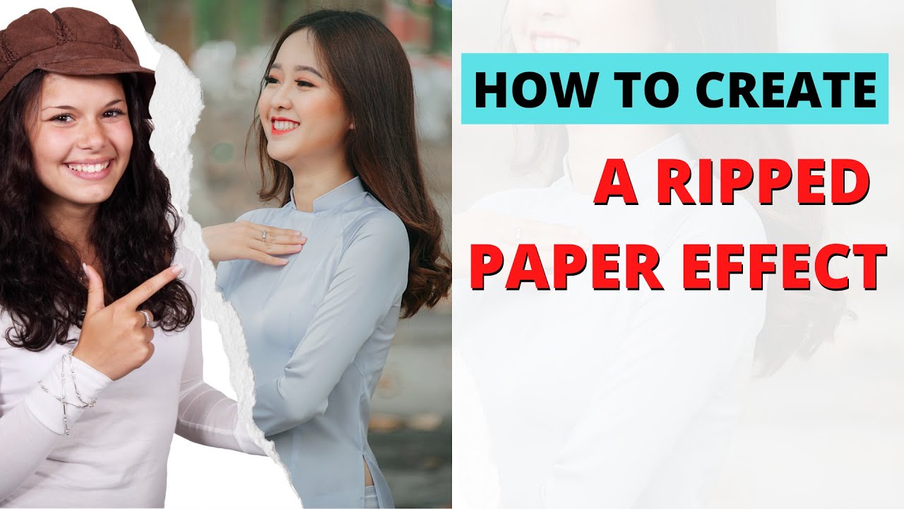 How To Create A Ripped Paper Effect in Canva | Tagalog Tutorial - YouTube