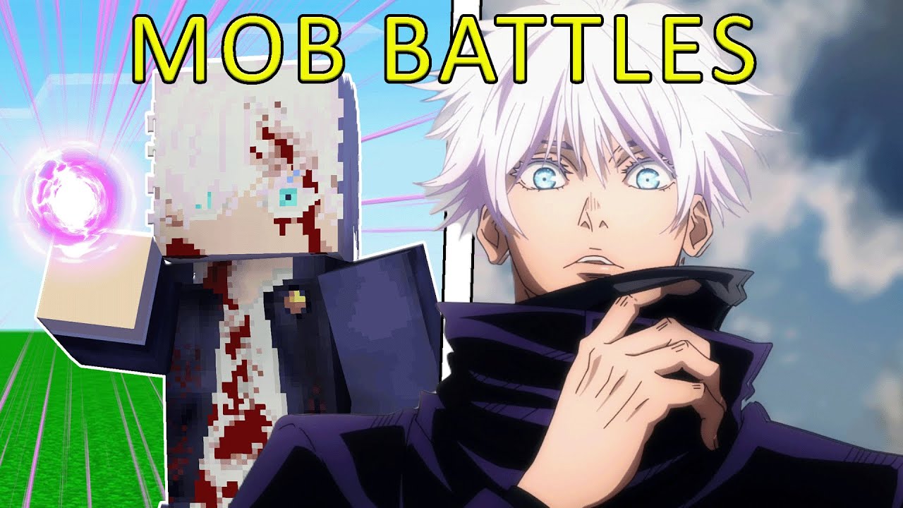 Satoru Gojo Mob Battles - Minecraft Jujutsu Kaisen Mod - YouTube