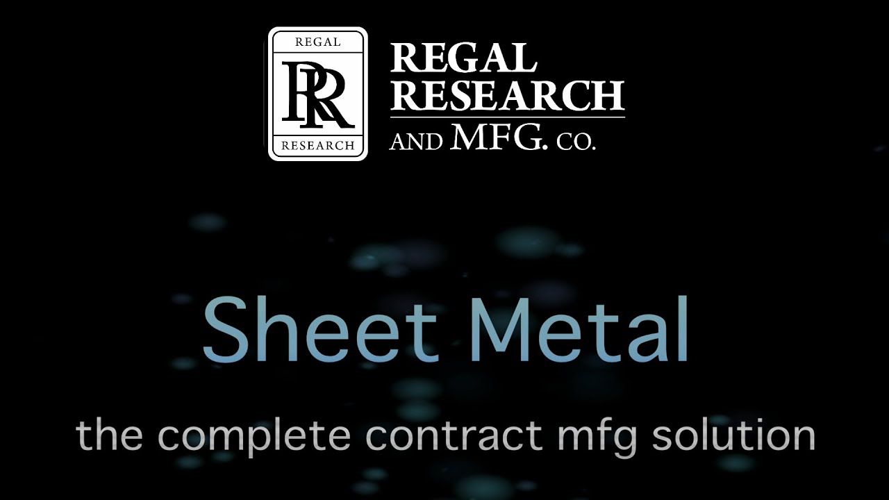 Regal Research and Mfg Co - Sheet Metal Fabrication - YouTube