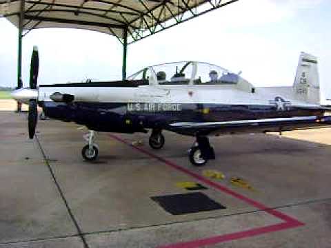 T-6 Texan 2 Engine start. - YouTube