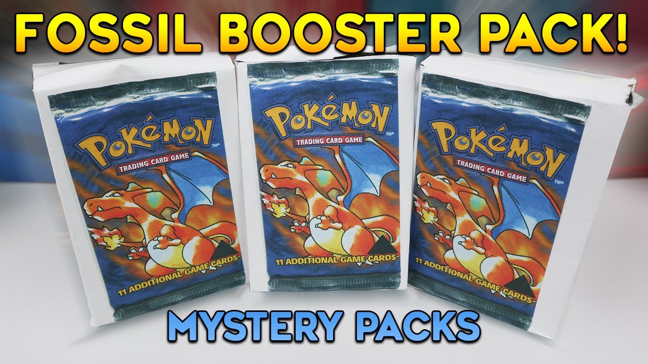 FOSSIL BOOSTER PACK! Last 3 eBay Pokemon Card Mystery Packs! - YouTube
