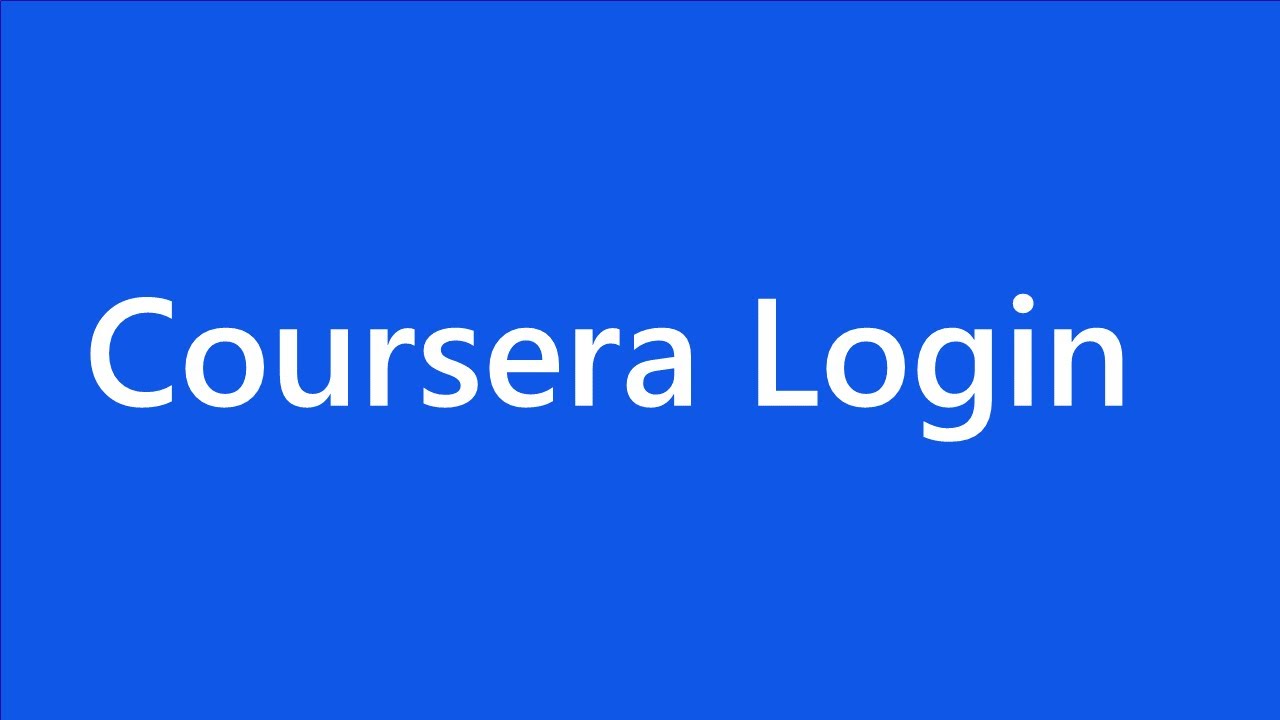 Free Coursera login | Sign your account| Self Learning Assessment - YouTube
