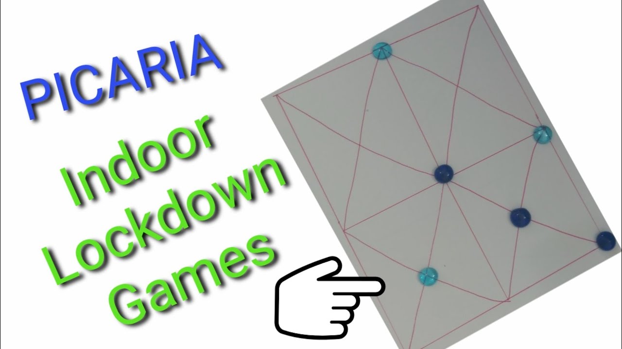 How to Play Picaria: abstract strategy game || Paper and pen Game in ...