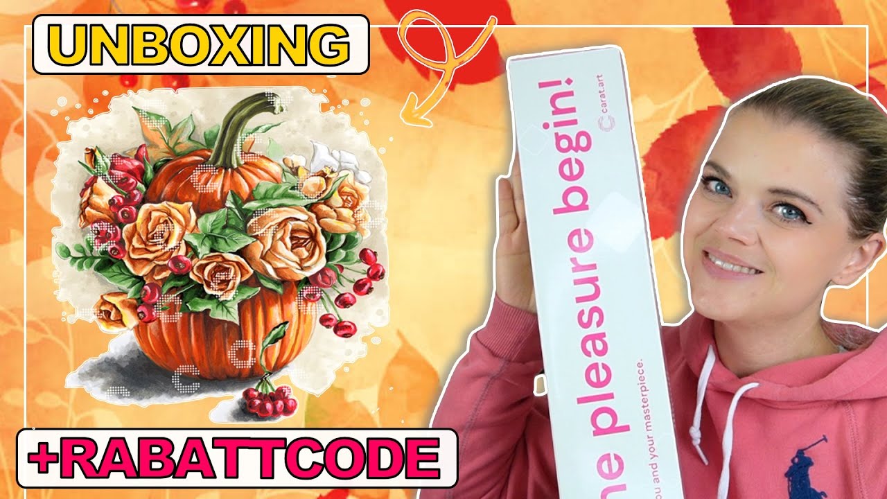 DIAMOND PAINTING UNBOXING CARAT.ART 🎃 AUTUMN | + RABATTCODE - YouTube