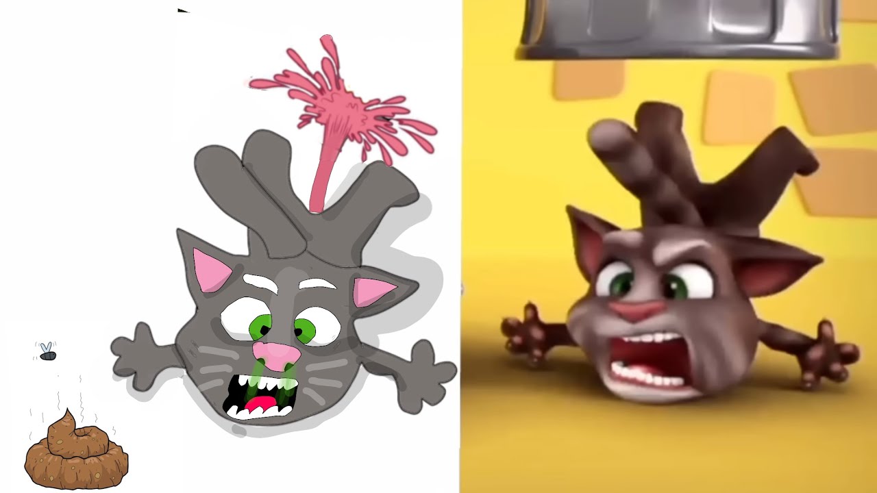 Laugh with My Talking Tom 2 Funny Drawing Meme -Try not To laugh 😂😂 ...