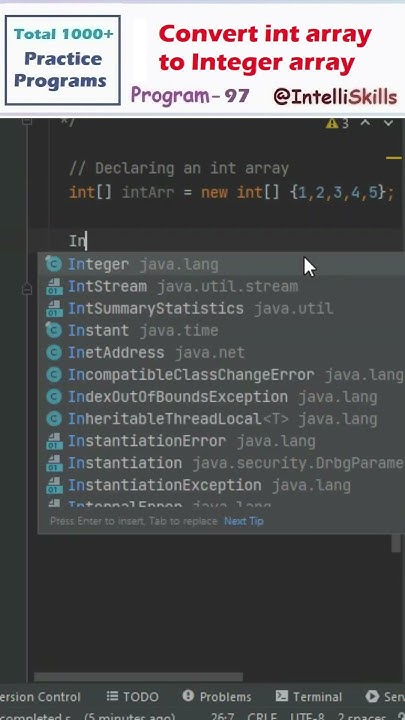 [Java 8 Features] Convert int array to Integer array in Java #Shorts #java #coding #trending ...