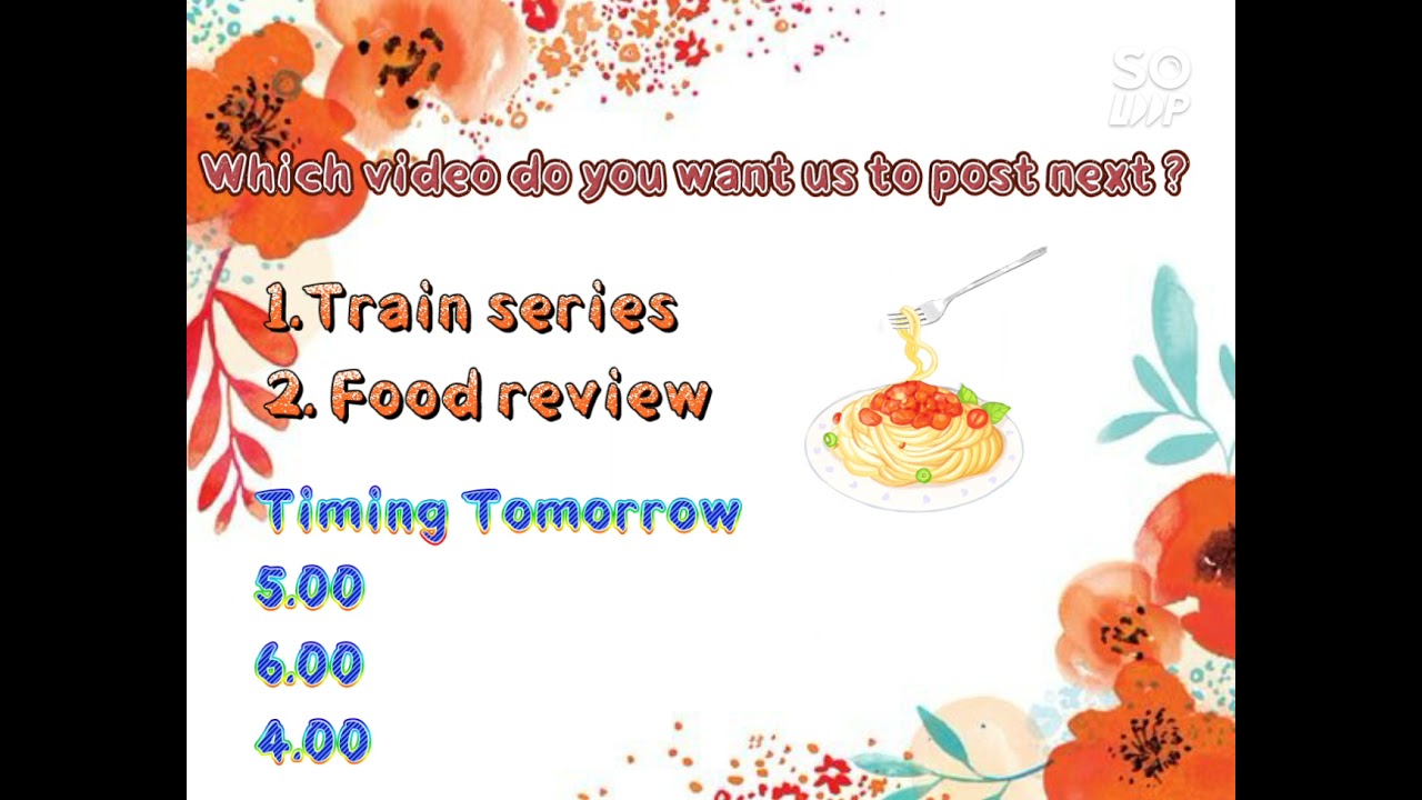 Just tell us in the Comment session 😉 - YouTube