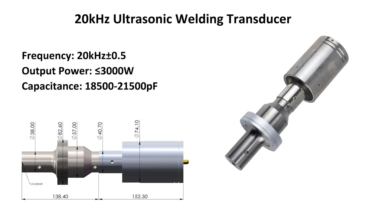 Ultrasonic Welding Transducer 20kHz 3000W - YouTube