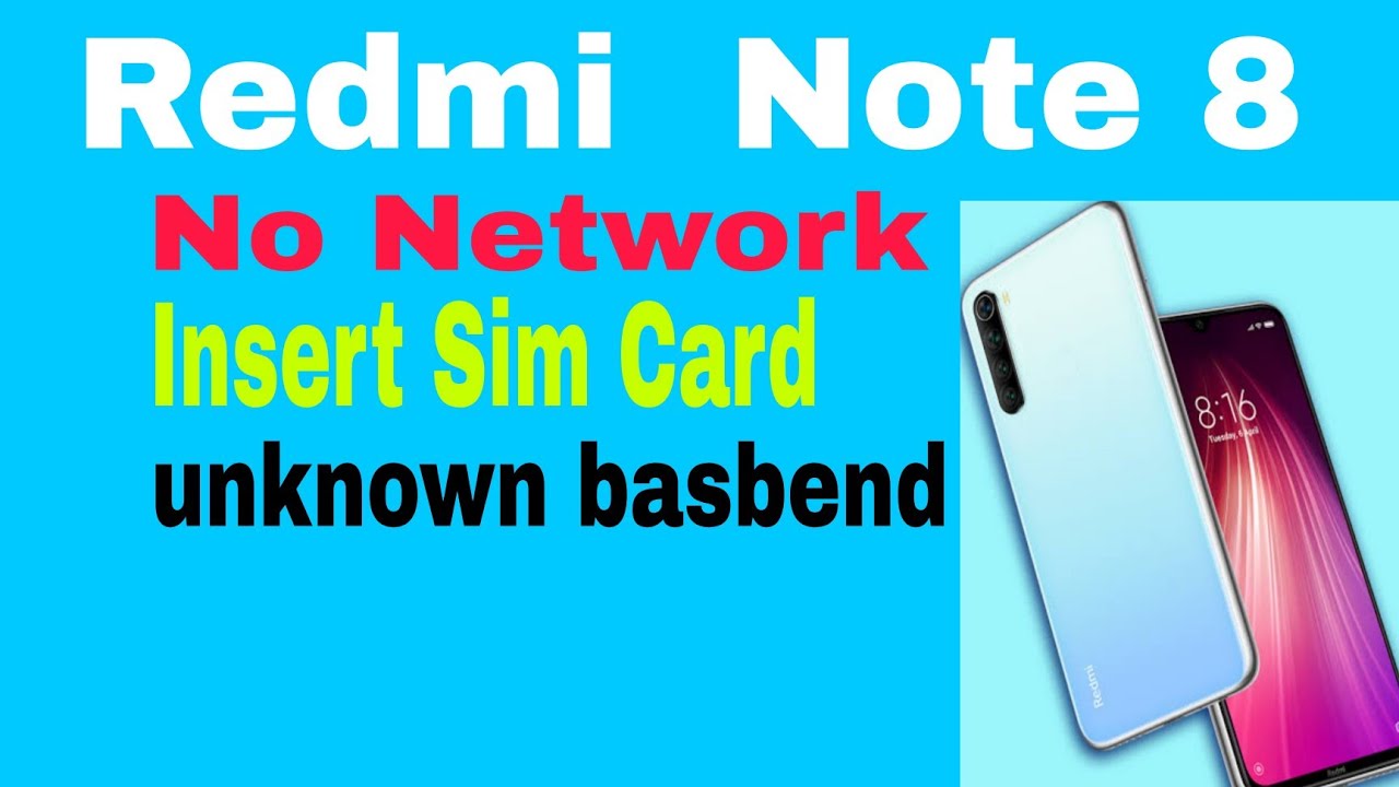 Redmi note 8 No service solution - YouTube