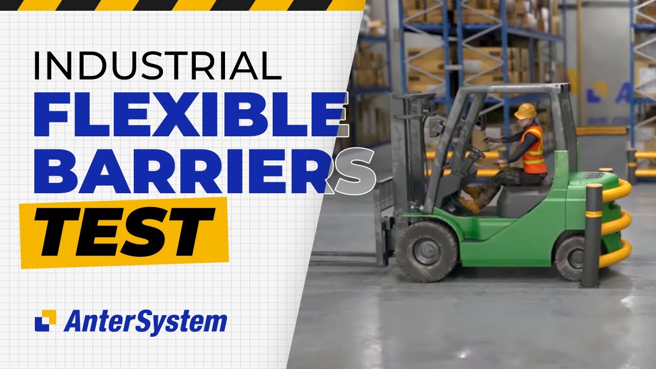 Anter System: industrial flexible barriers test - YouTube