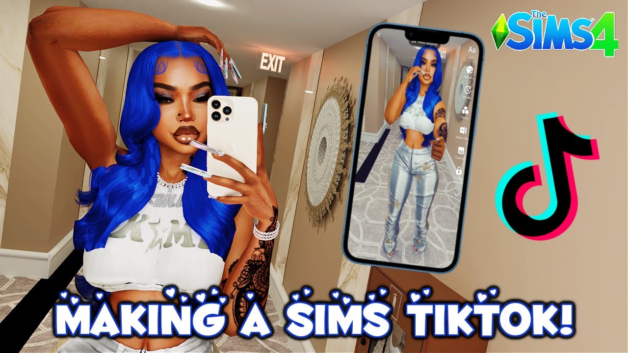 WATCH ME (STRUGGLE) TO MAKE A SIMS TIKTOK! 📱 • THE SIMS 4 - YouTube
