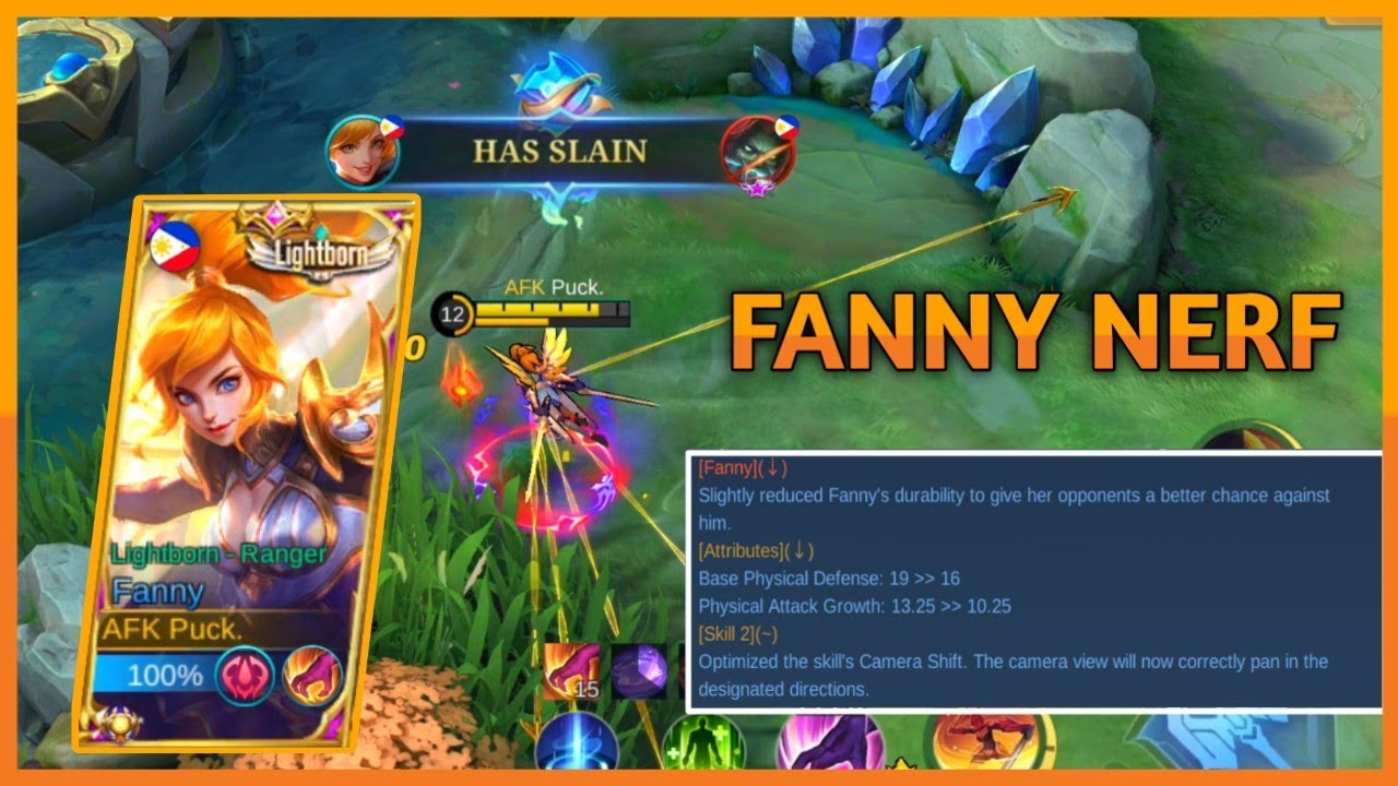 FANNY NERF NEW PATCH | FANNY SOLO RANKED IN MYTHICAL GLORY | MLBB - YouTube
