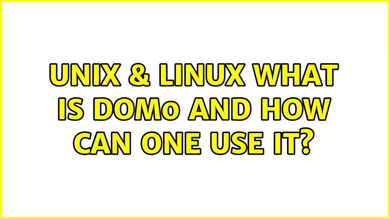 Unix & Linux: What is Dom0 and how can one use it? - YouTube